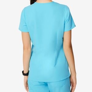 Figs | Tops | Figs Neon Blue Catarina Onepocket Top | Poshmark